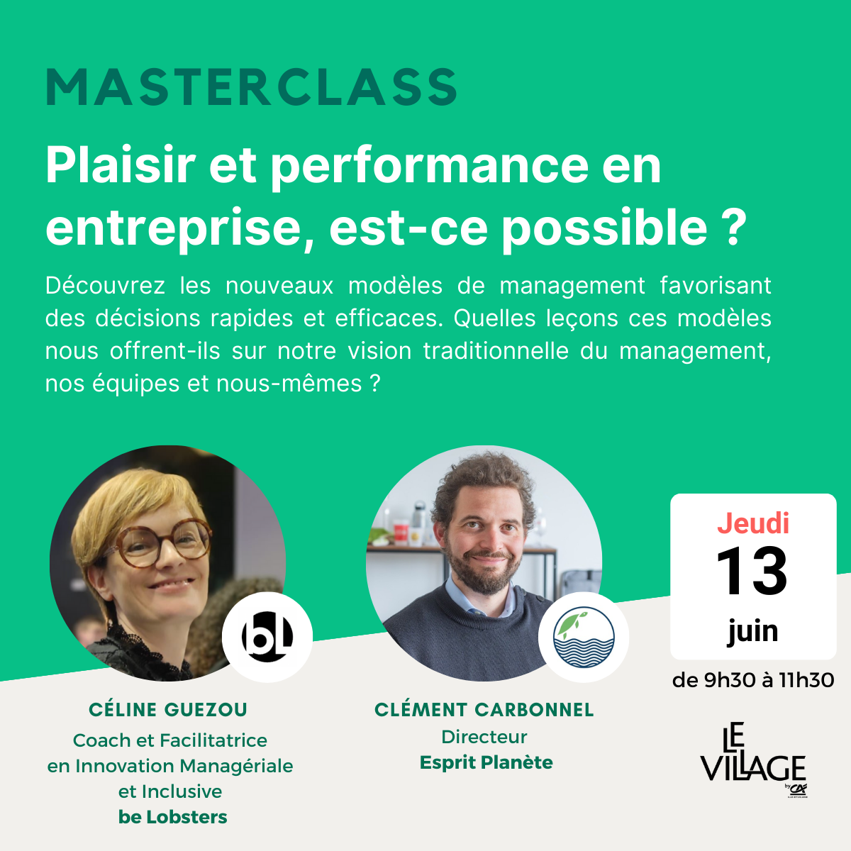 Masterclass Plaisir et Performance en entreprise